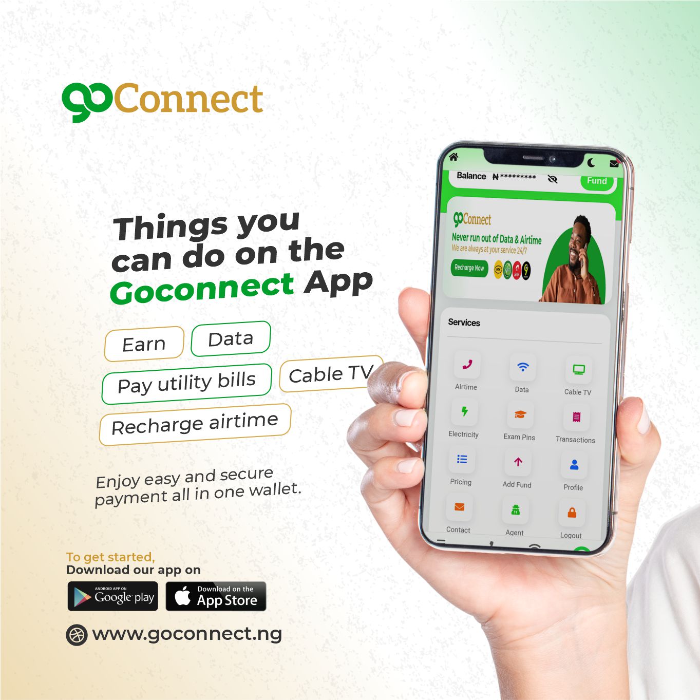 GOCONNECT.NG| We offer instant recharge of Airtime, Databundle, CableTV ...